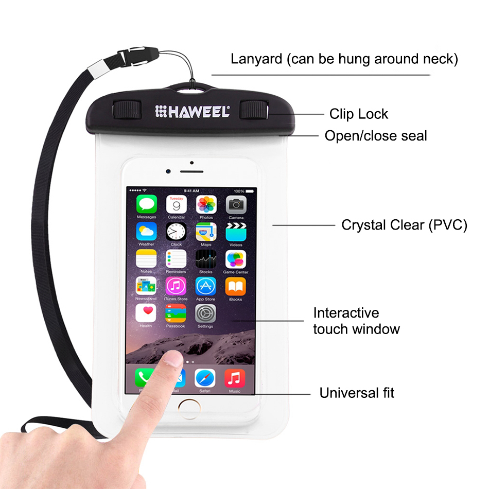 Haweel Universal Waterproof Bag for Mobile Phone